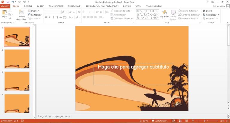 Plantilla de Surf para PowerPoint - Plantillas Power Point gratis