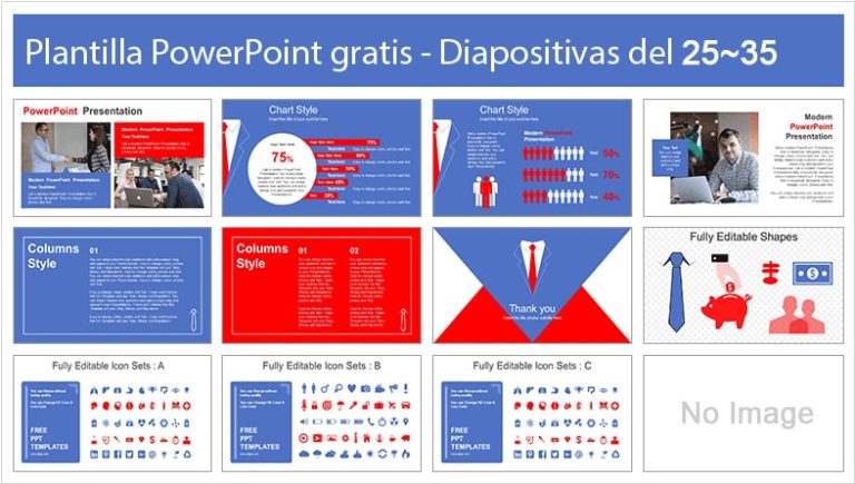 Plantilla Power Point Azul elegante - Plantillas ppt gratis
