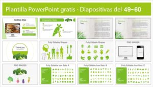 Plantilla profesional de Verduras para Powerpoint - Plantillas gratis