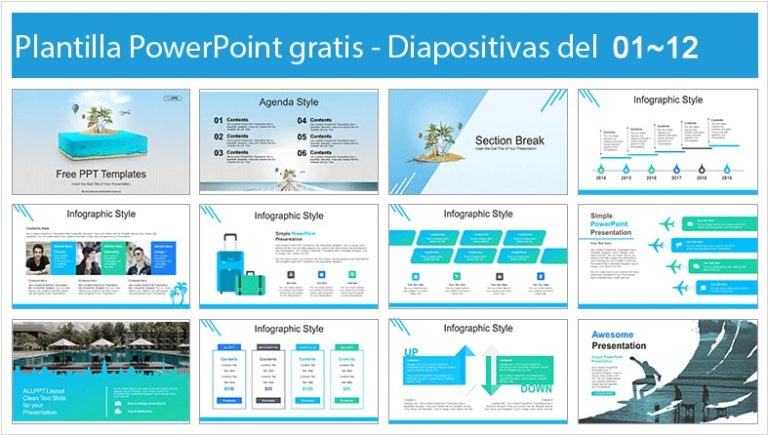Plantilla Power point de Turismo - Plantillas Power Point gratis
