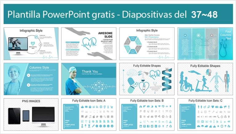 Plantilla Power point de Medicina para Corazón - Plantillas gratis