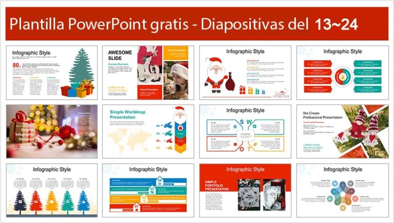 Plantilla Power Pont de Feliz Navidad - Plantillas Power Point gratis