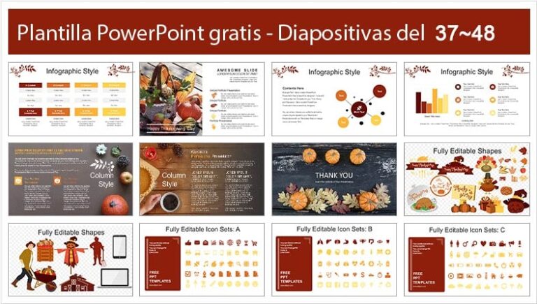 Plantilla Powerpoint de Día de Acción de Gracias - Plantillas Power ...